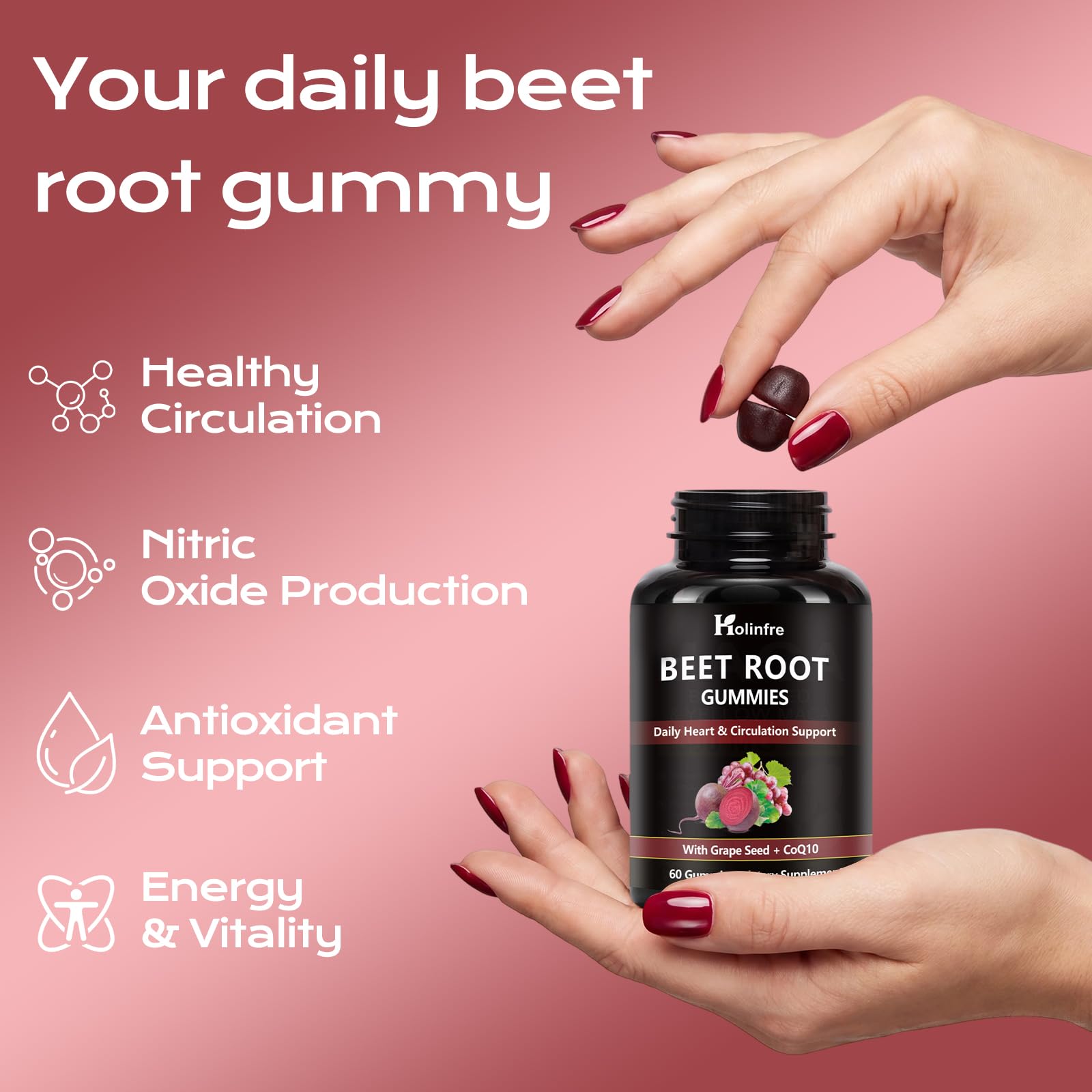 CoQ10 gummies with grape seed extract
