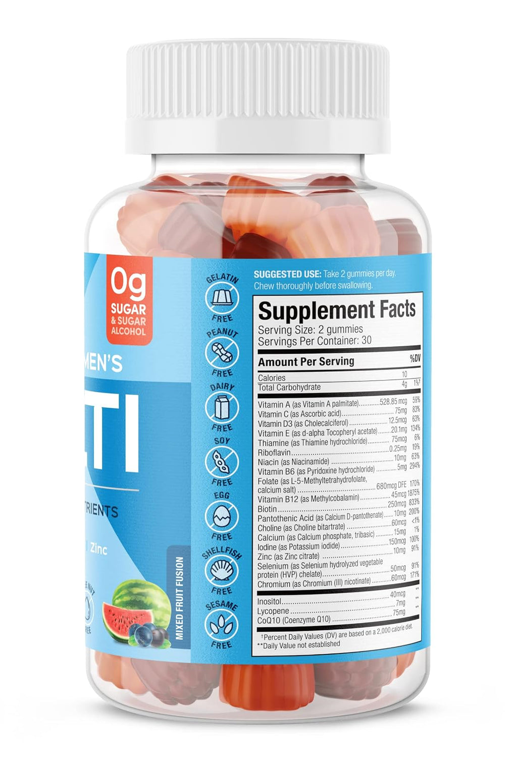 CoQ10 gummy multivitamins for men