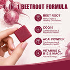 CoQ10 infused beet root chews