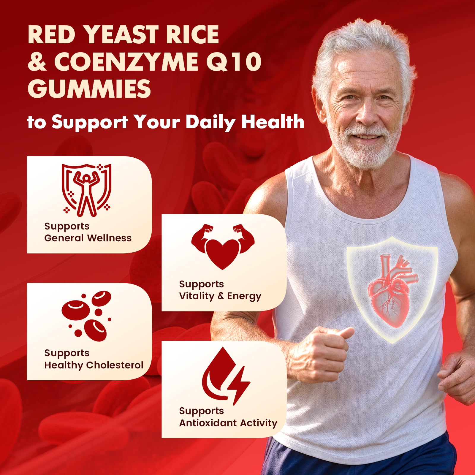CoQ10 infused herbal gummies