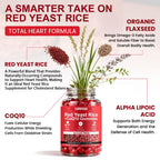 CoQ10 infused red yeast rice supplements