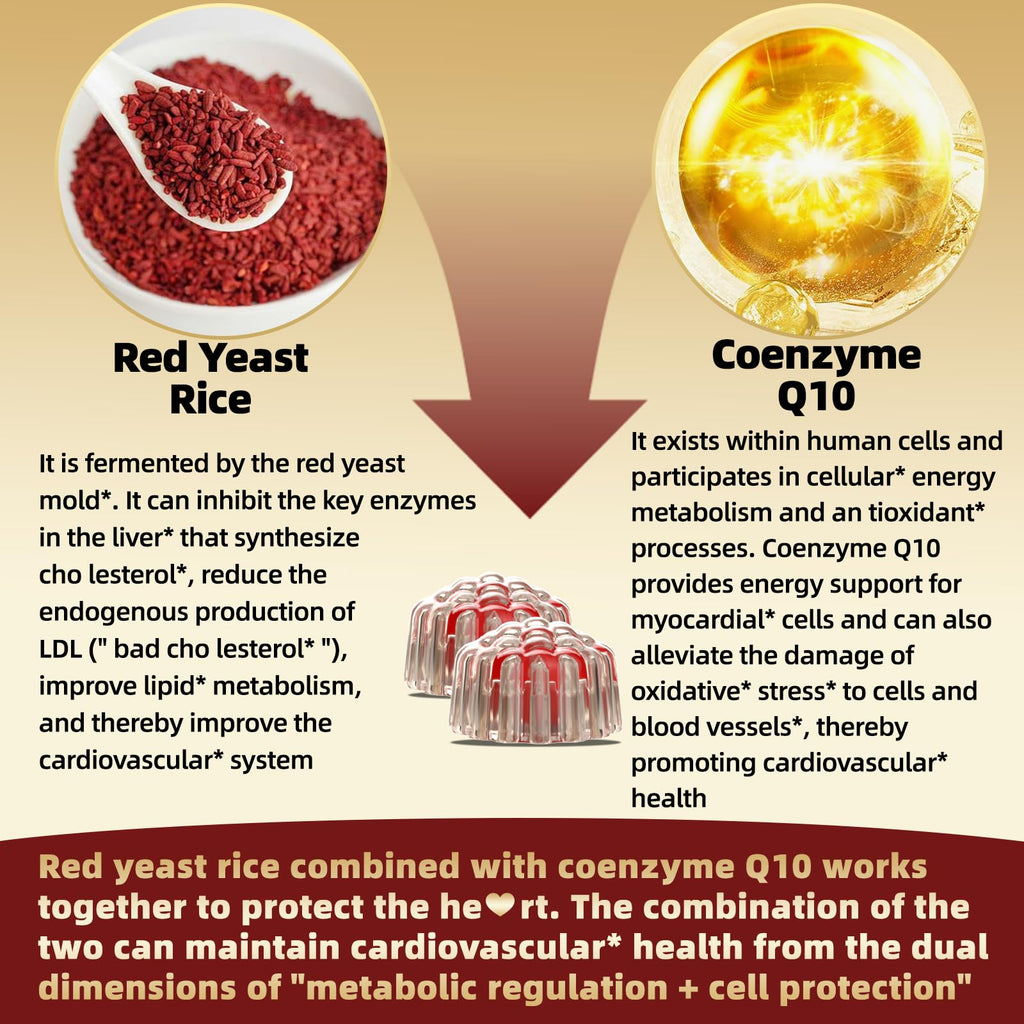 CoQ10 infused red yeast rice