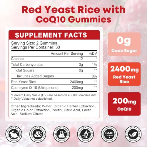 CoQ10 infused red yeast rice