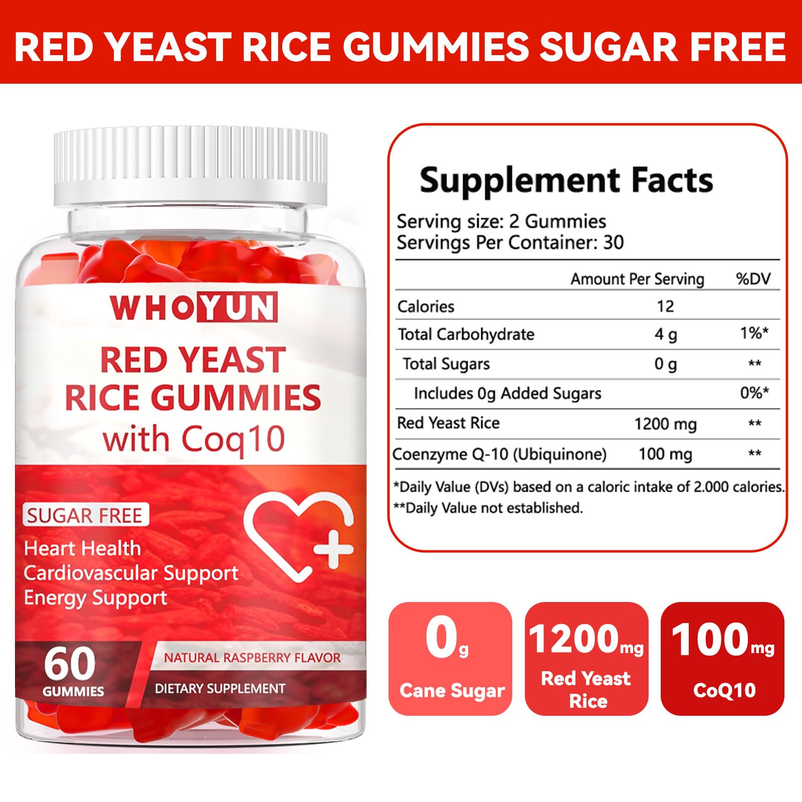 CoQ10 red yeast rice benefits