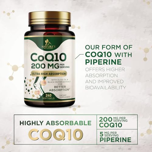 CoQ10 softgels for active lifestyle
