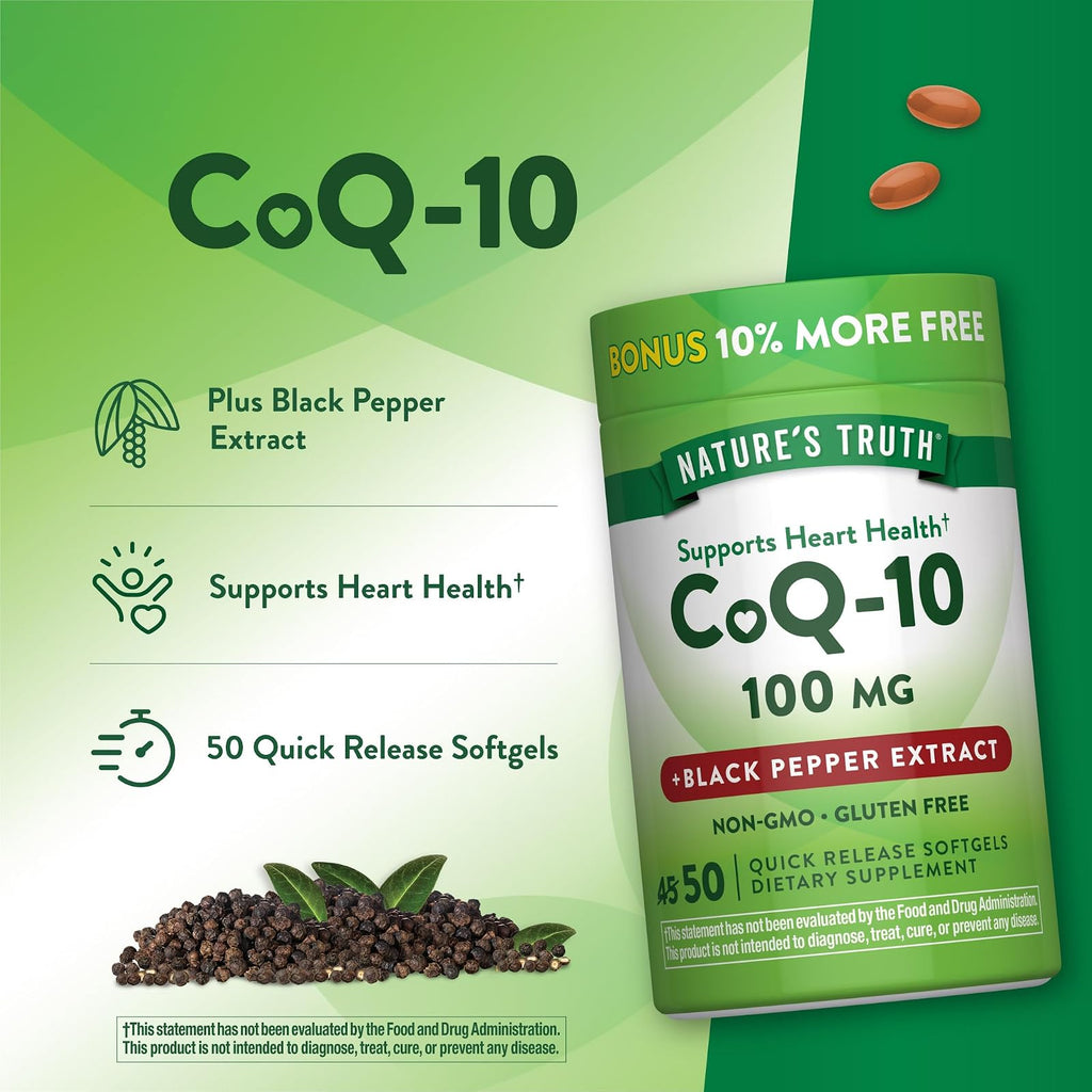 CoQ10 softgels for daily wellness