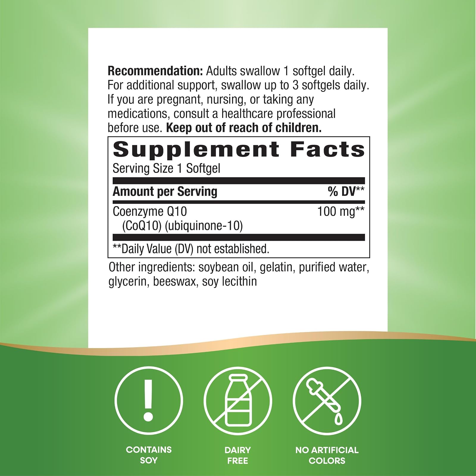 CoQ10 softgels for daily wellness