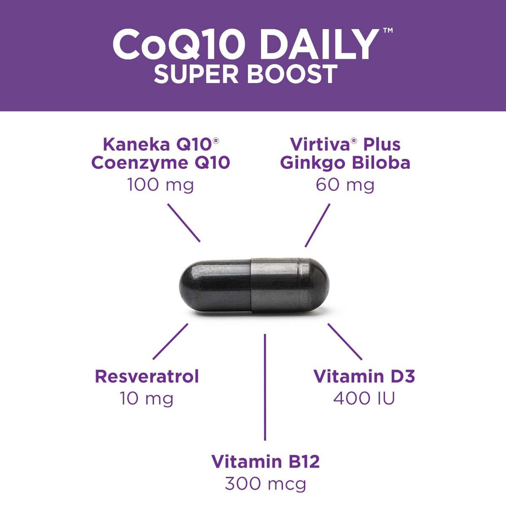 CoQ10 softgels for women's health