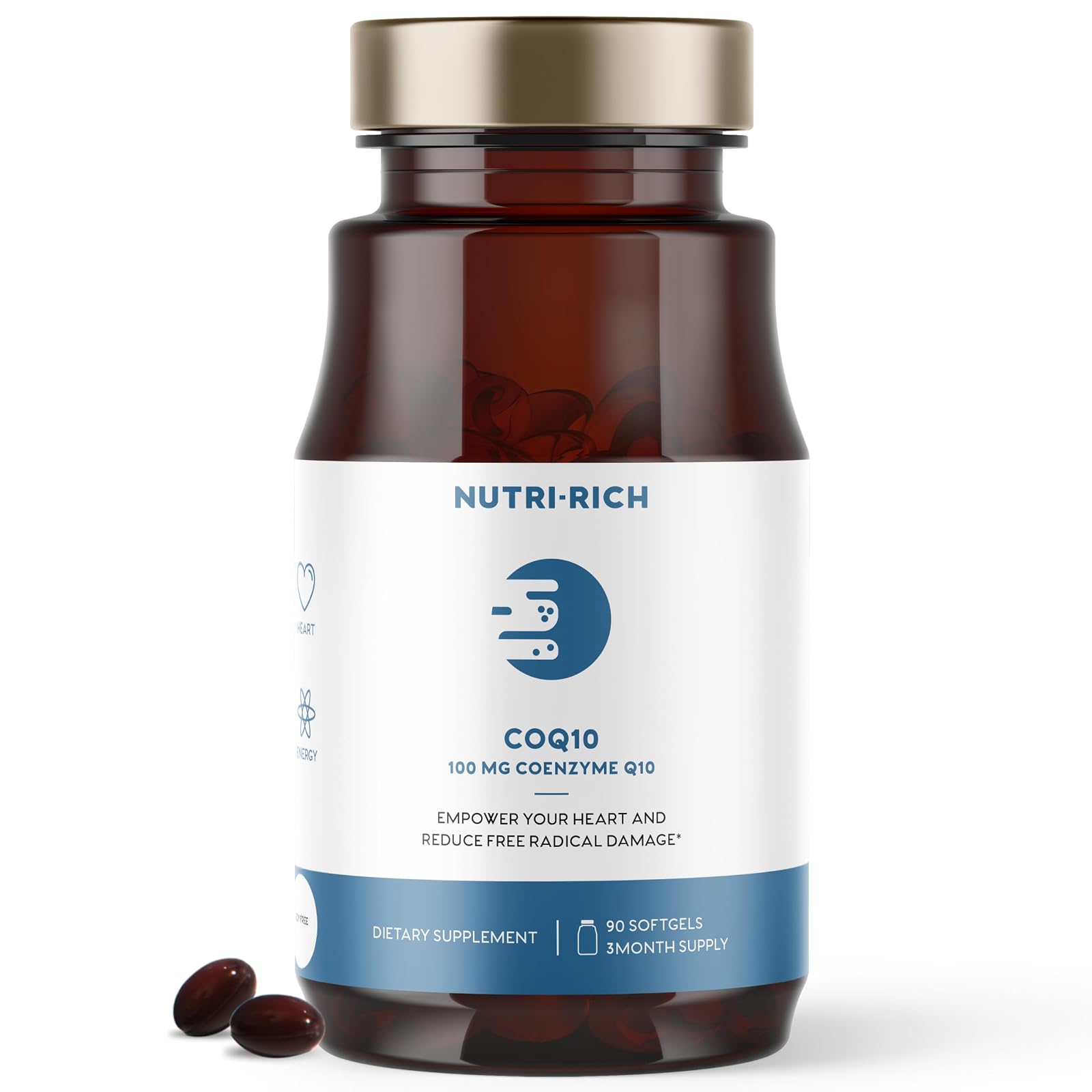 CoQ10 softgels with MCT oil