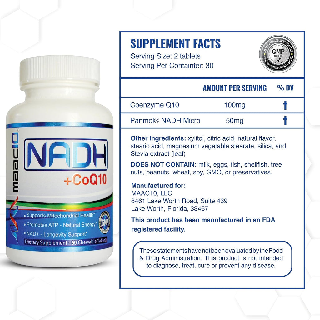 CoQ10 tablets for energy support