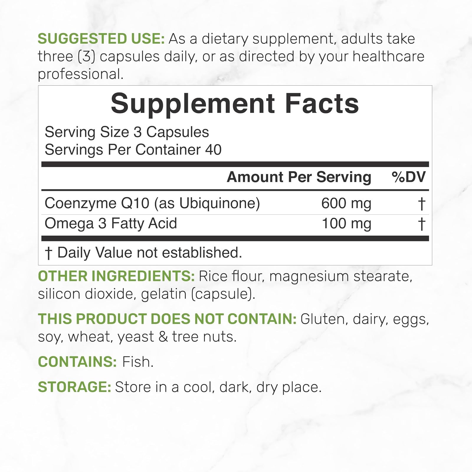 coq10 ubiquinol energy support capsules