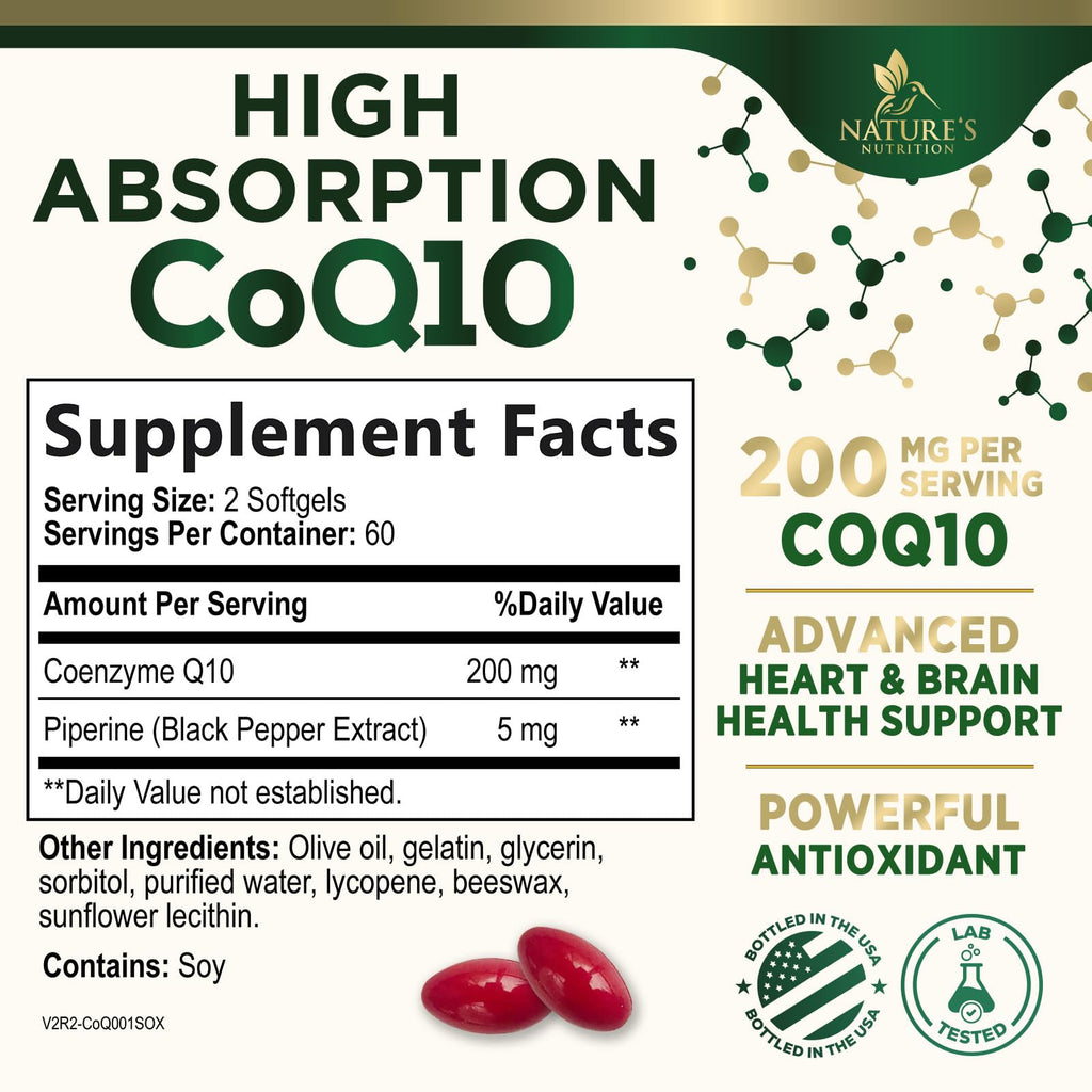 coq10 ubiquinol energy support supplement