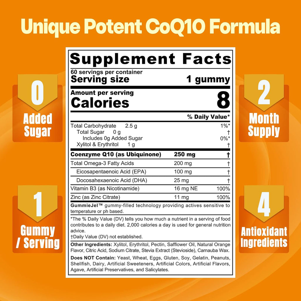 coq10 ubiquinol gummies for heart health
