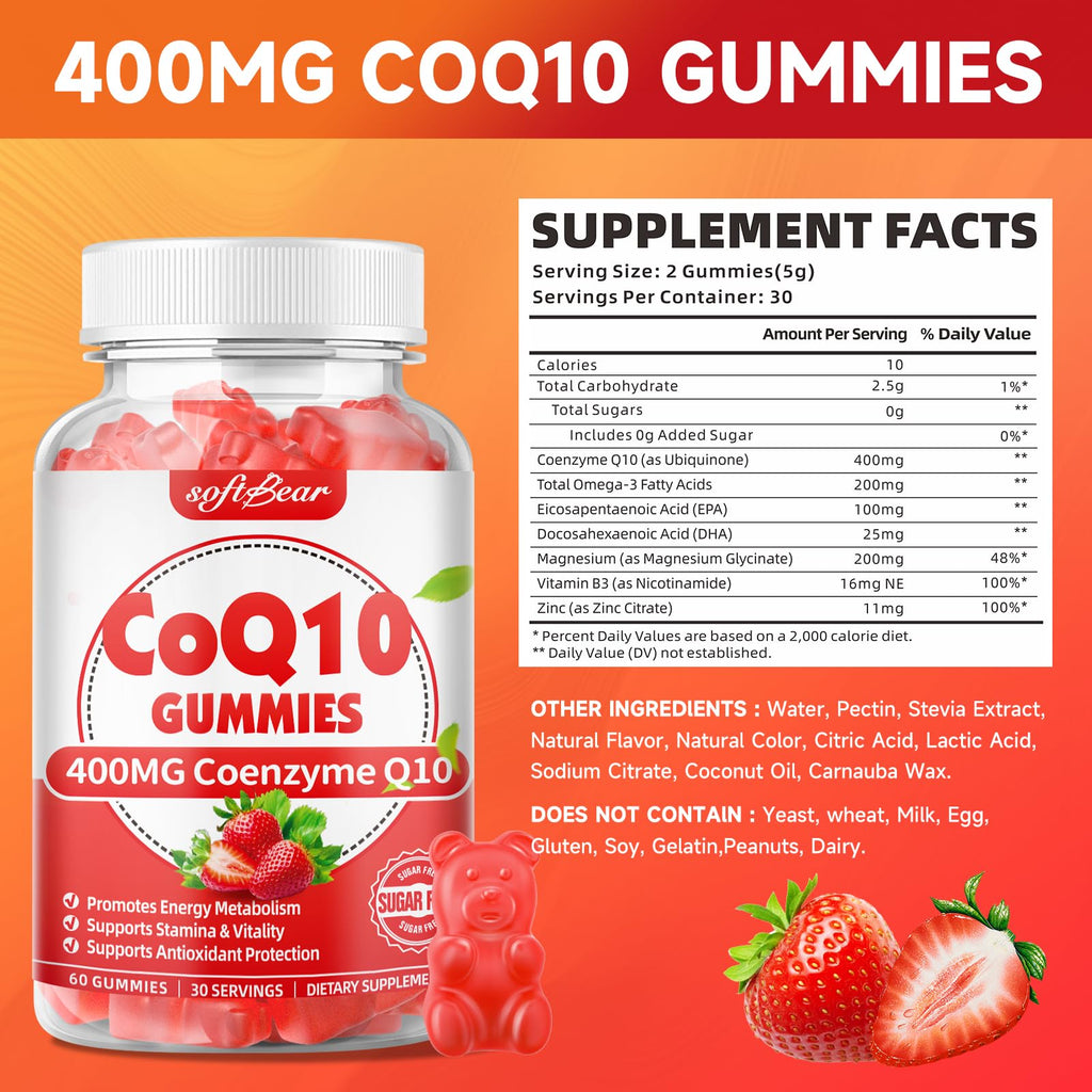 coq10 ubiquinol gummies for heart health