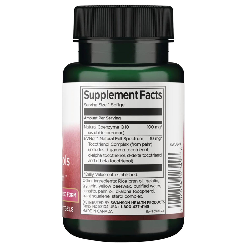 CoQ10 with tocotrienols for energy support