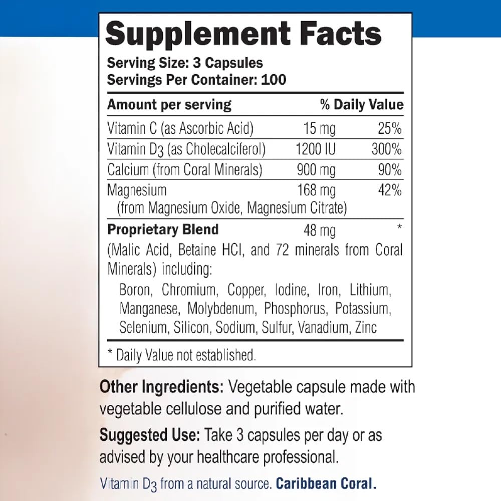 Coral Complex capsules for daily wellness