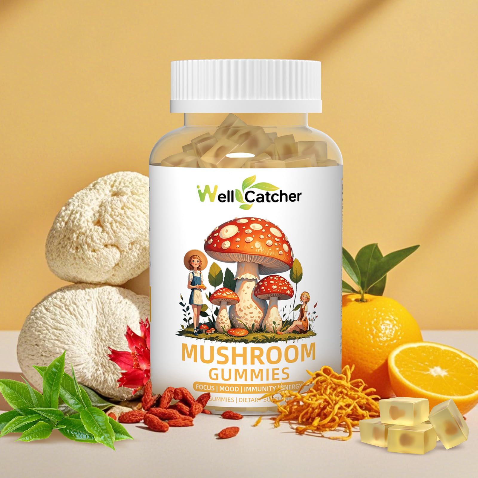 cordyceps and lion's mane energy boost