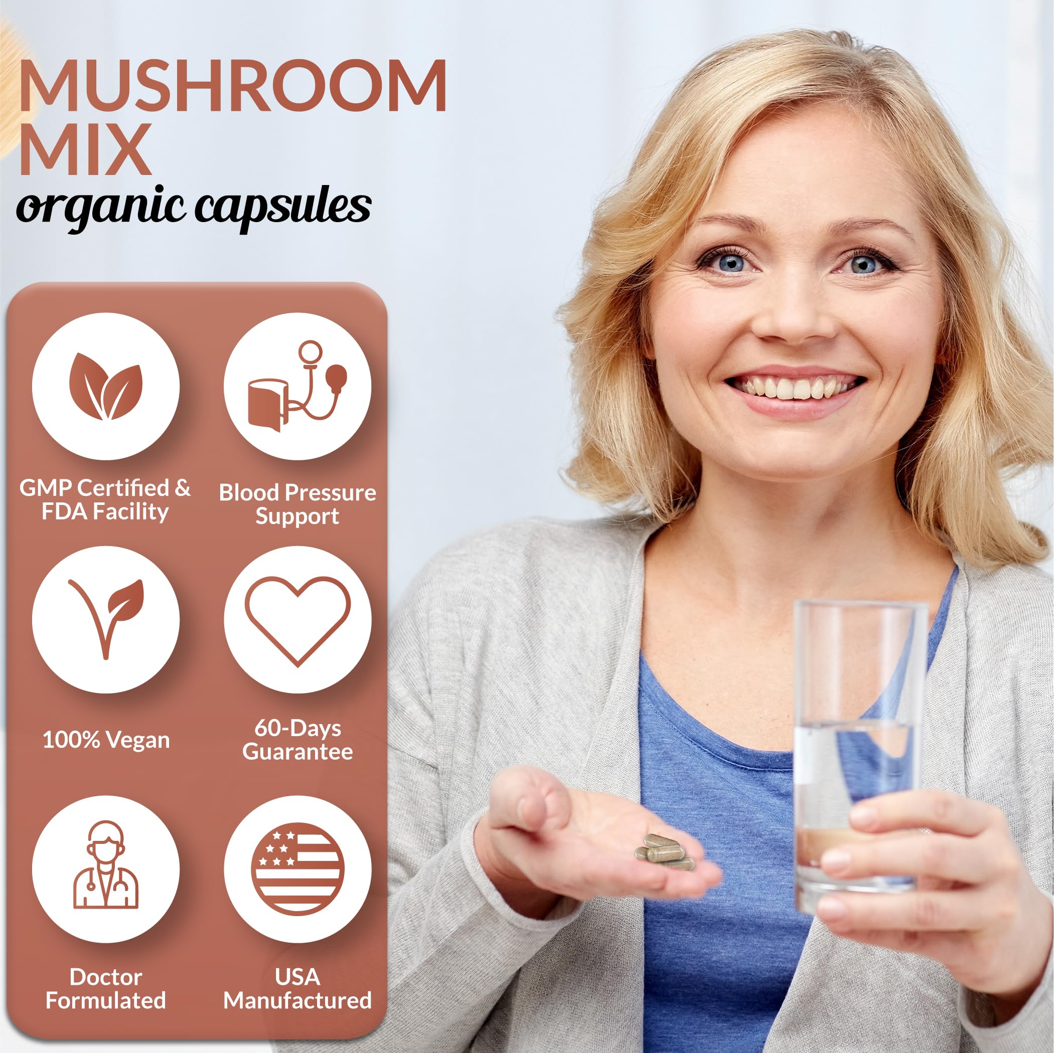 Cordyceps and Reishi mushroom blend