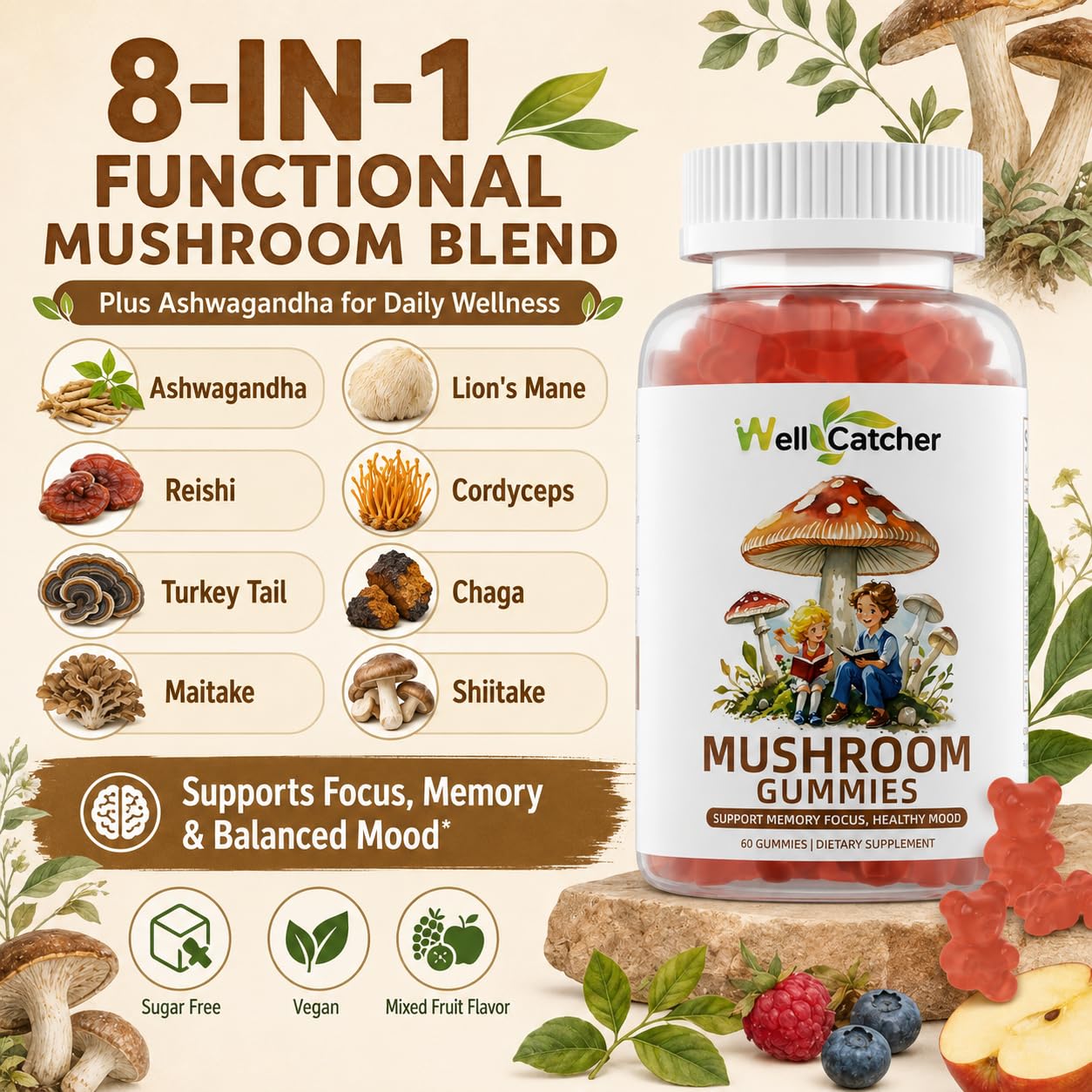 Cordyceps gummies for energy boost