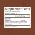 Cordyceps mushroom capsules for endurance