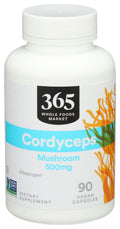 Cordyceps mushroom capsules for energy