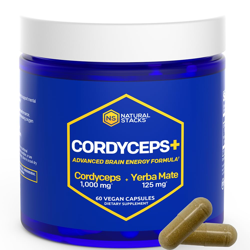 Cordyceps mushroom capsules for energy