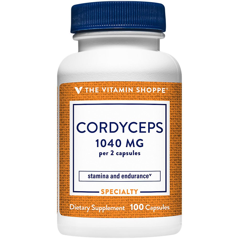 Cordyceps mushroom capsules for energy