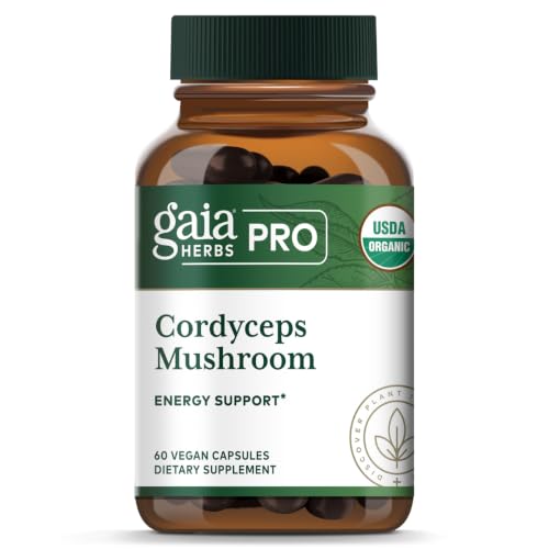 Cordyceps mushroom capsules for vitality