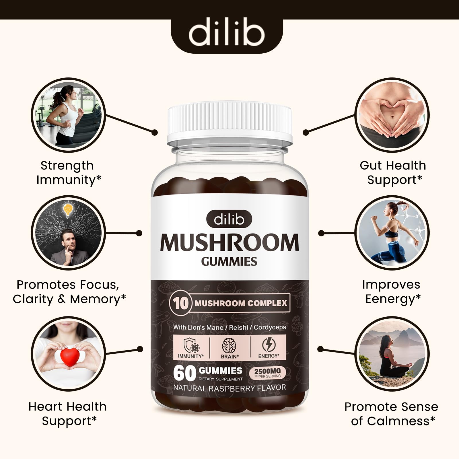 Cordyceps mushrooms for clarity