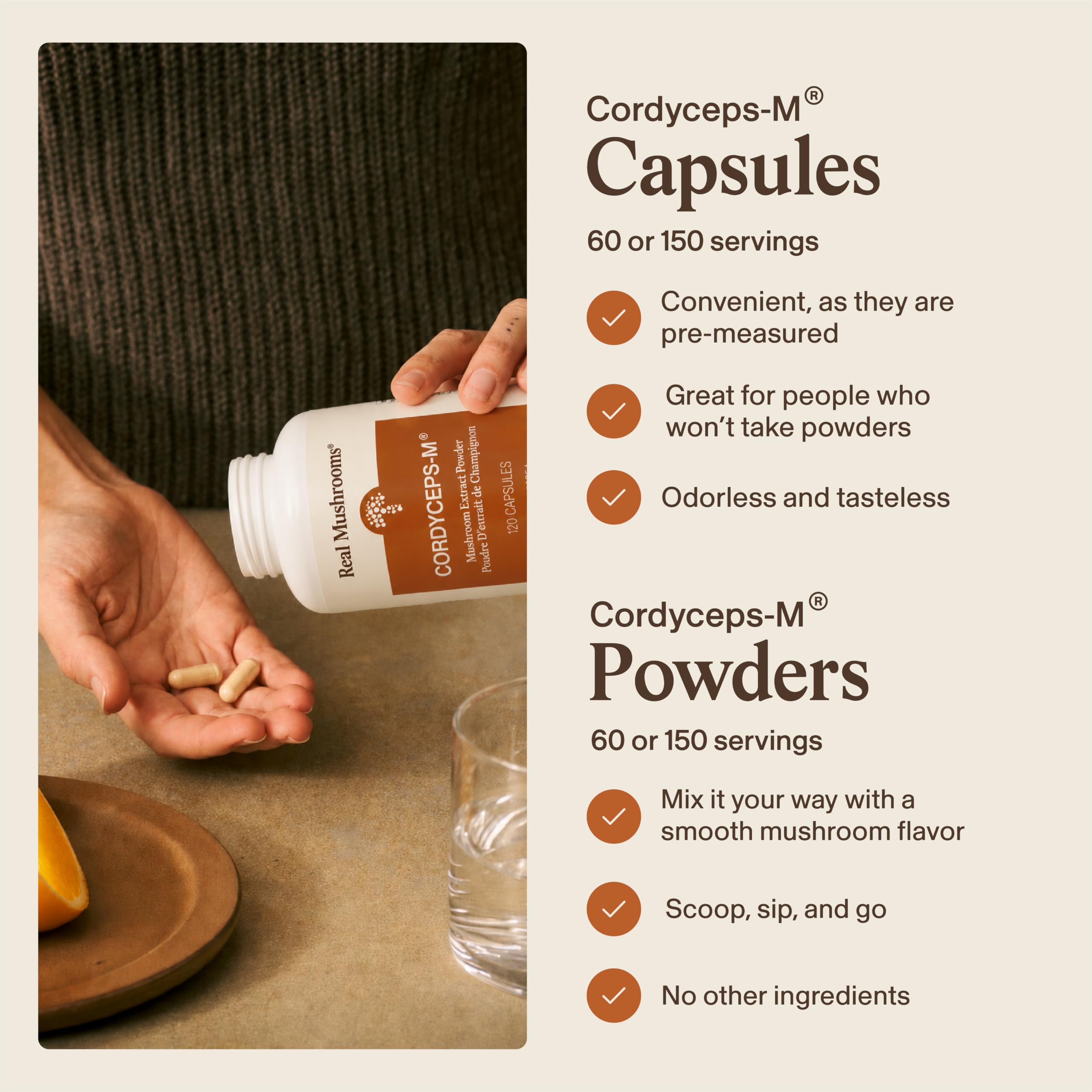 Cordyceps mushrooms for endurance support