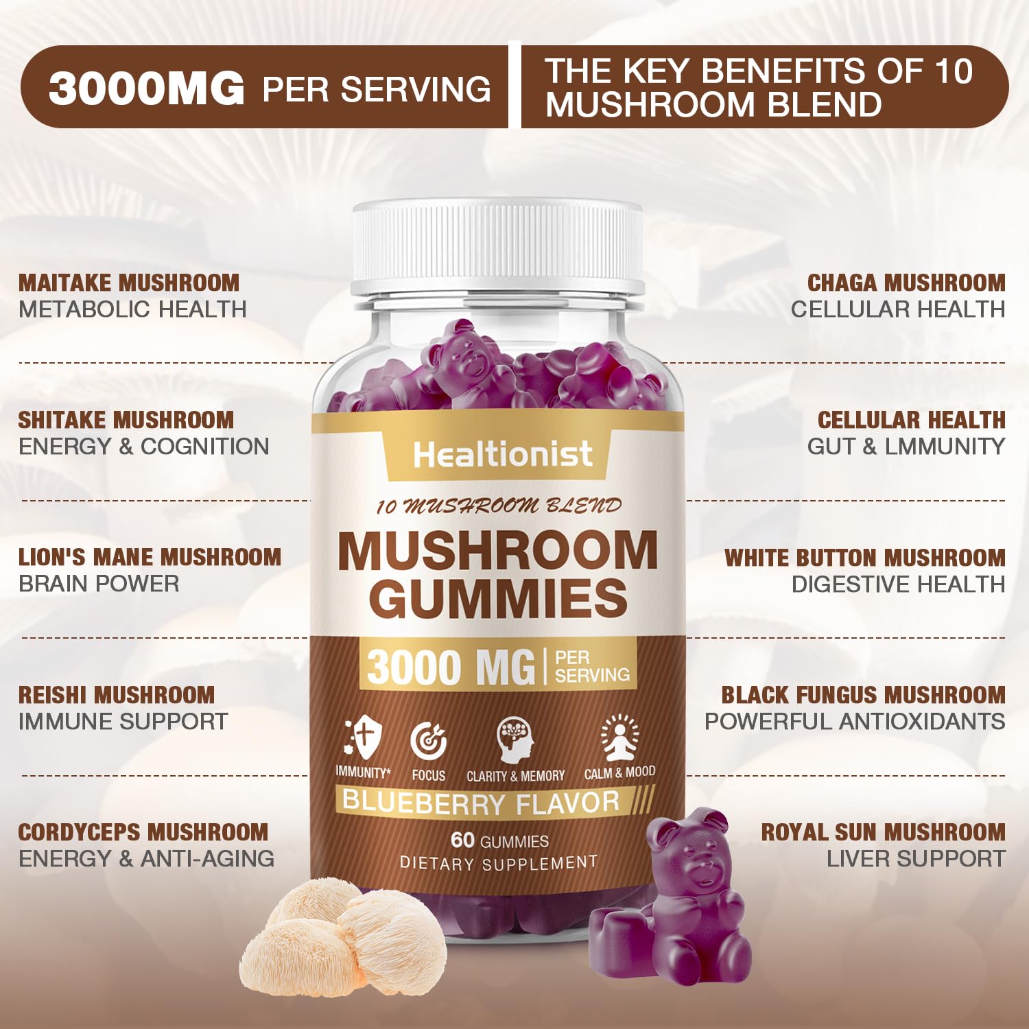 Cordyceps mushrooms for energy boost