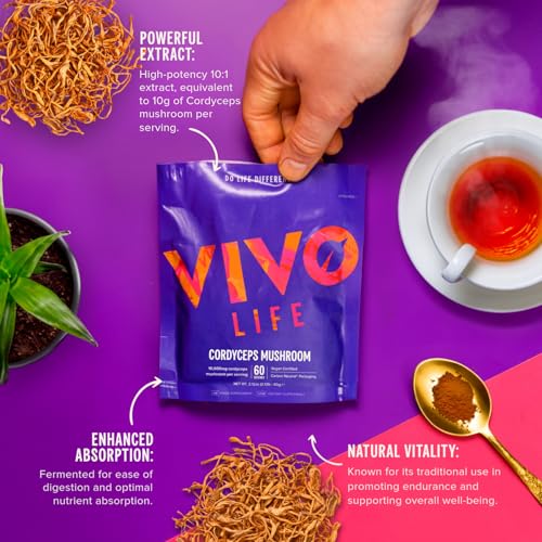 Cordyceps mushrooms for energy support