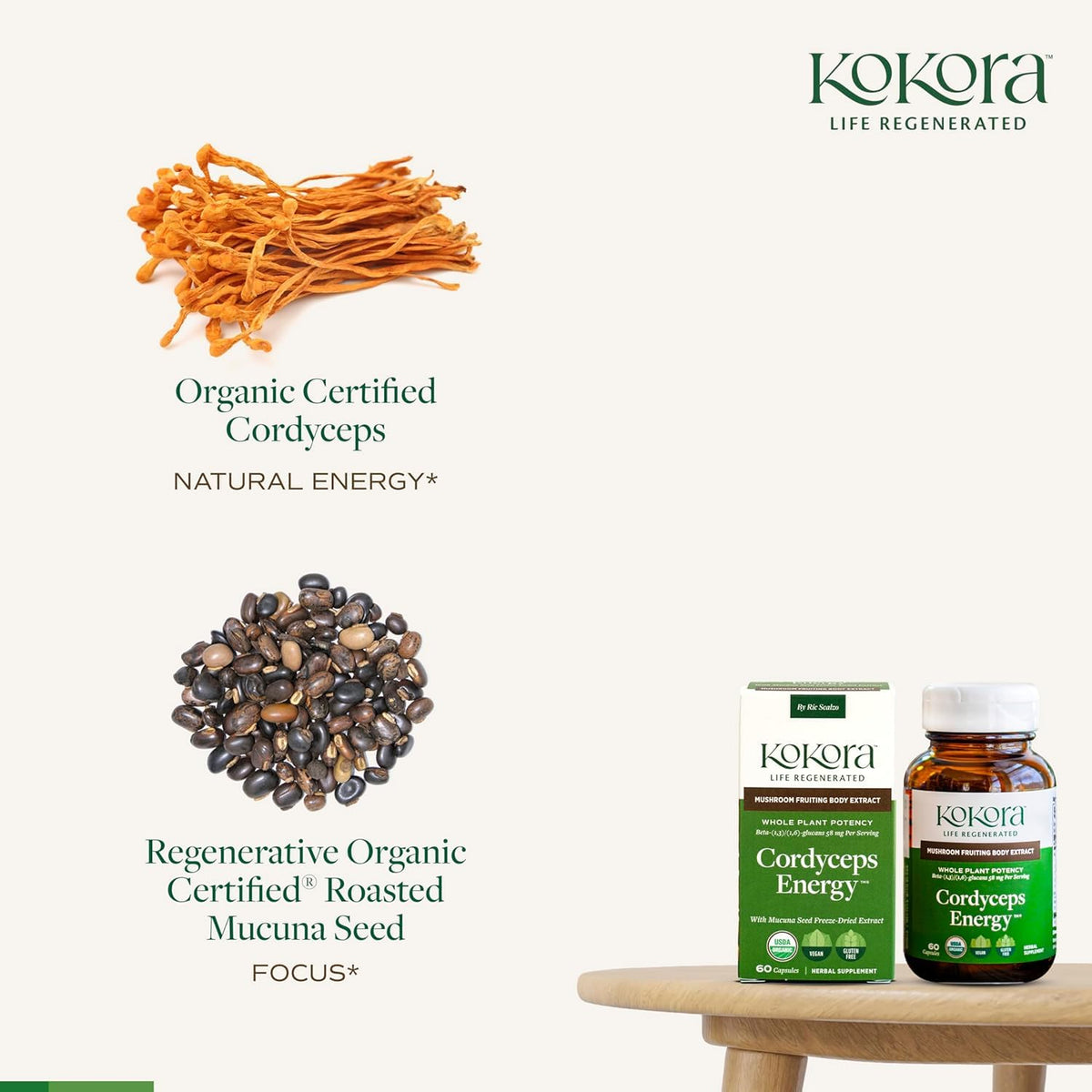 Cordyceps supplement for improved stamina