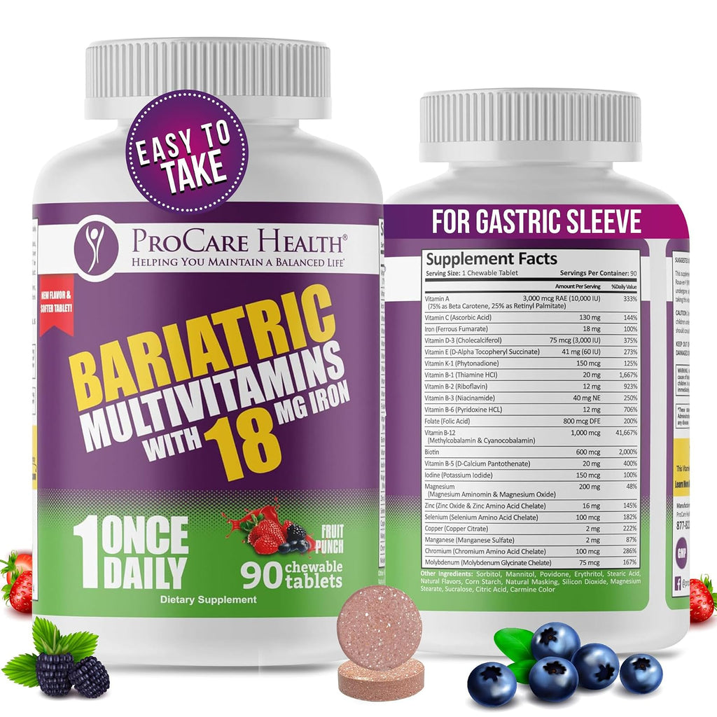 Core-18 chewable multivitamins for adults