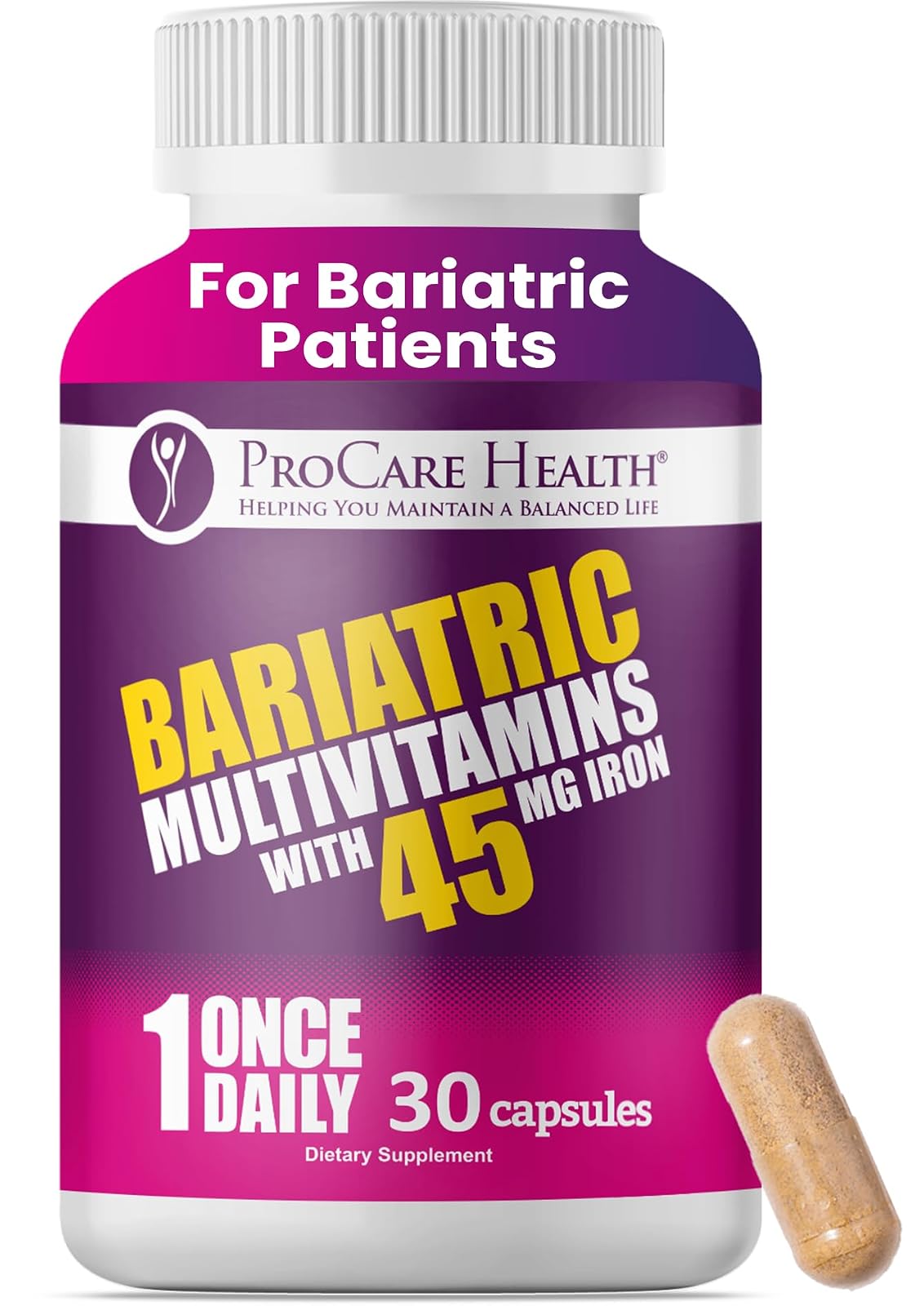 Core-45 multivitamins for bariatric health