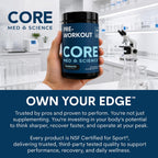 Core Med Science pre workout for focus