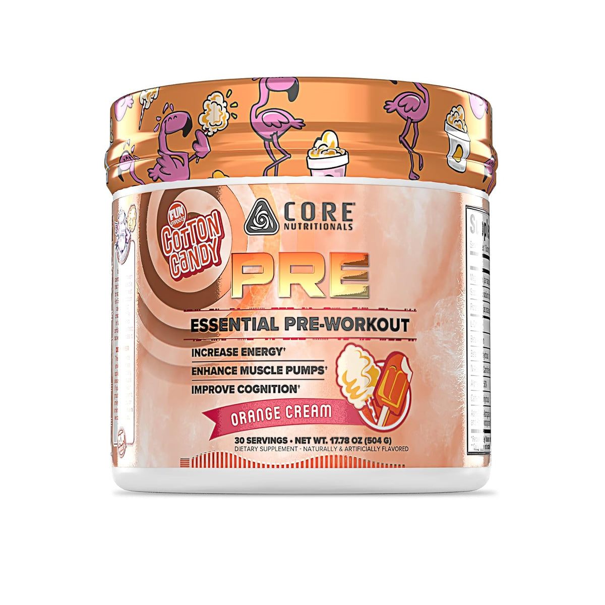 Core Nutritionals pre workout orange cream
