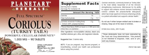Coriolus 1000mg supplement