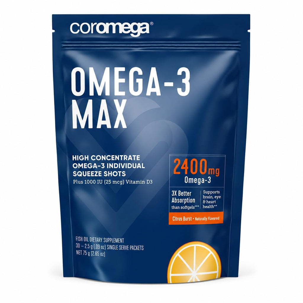Coromega MAX Omega-3 fish oil packets