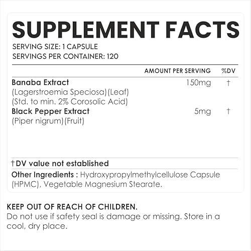 Corosolic acid for blood sugar support