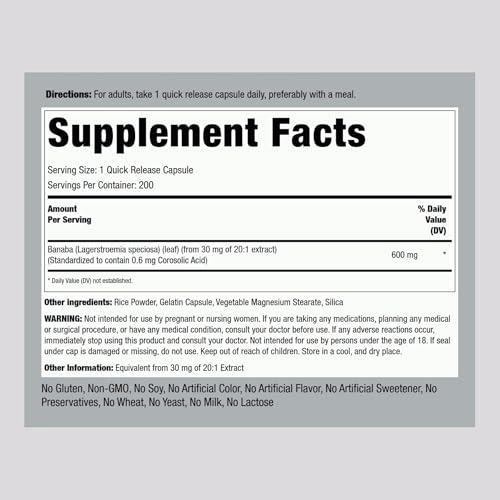 Corosolic acid health benefits