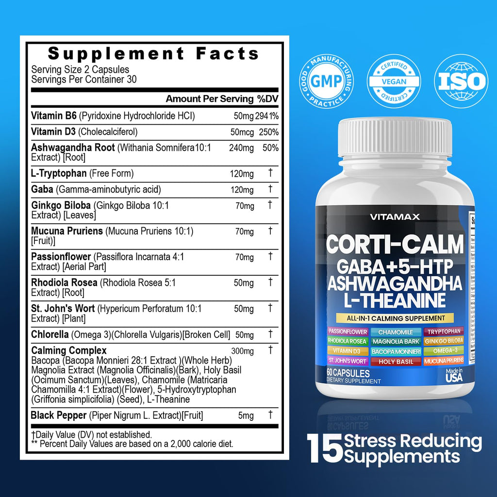 Corti-Calm gummy multivitamin for easy intake