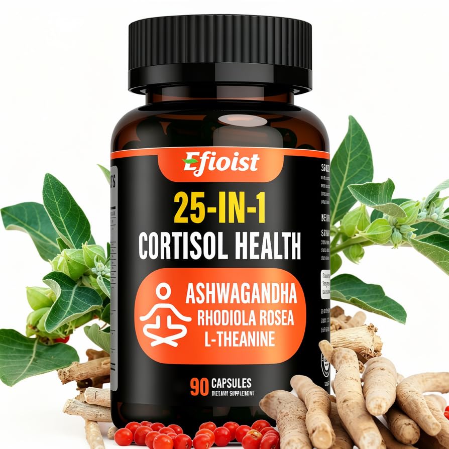 Cortisol ashwagandha capsules for stress relief
