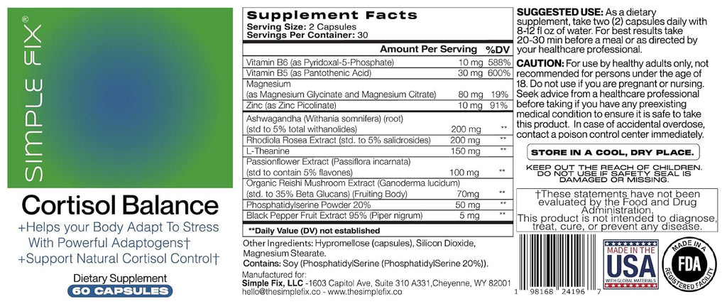 Cortisol Balance for improved sleep quality