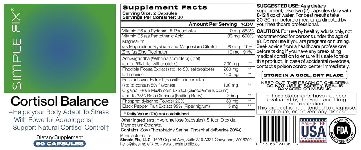 Cortisol Balance for improved sleep quality