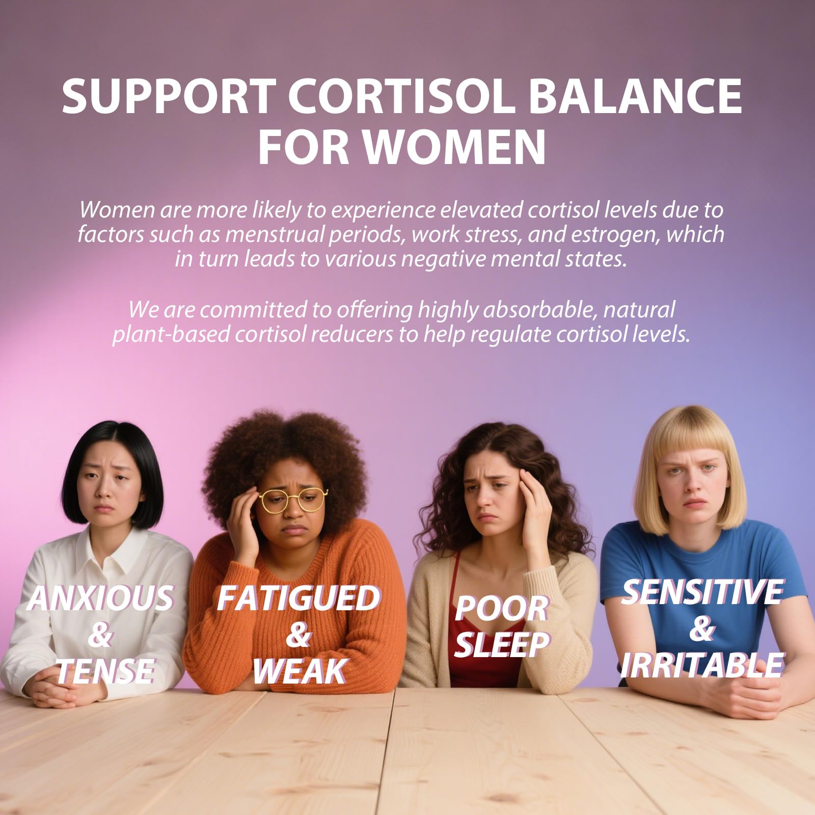 Cortisol capsules for balanced mood