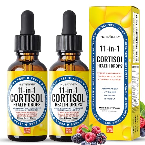 Cortisol detox liquid drops for stress relief