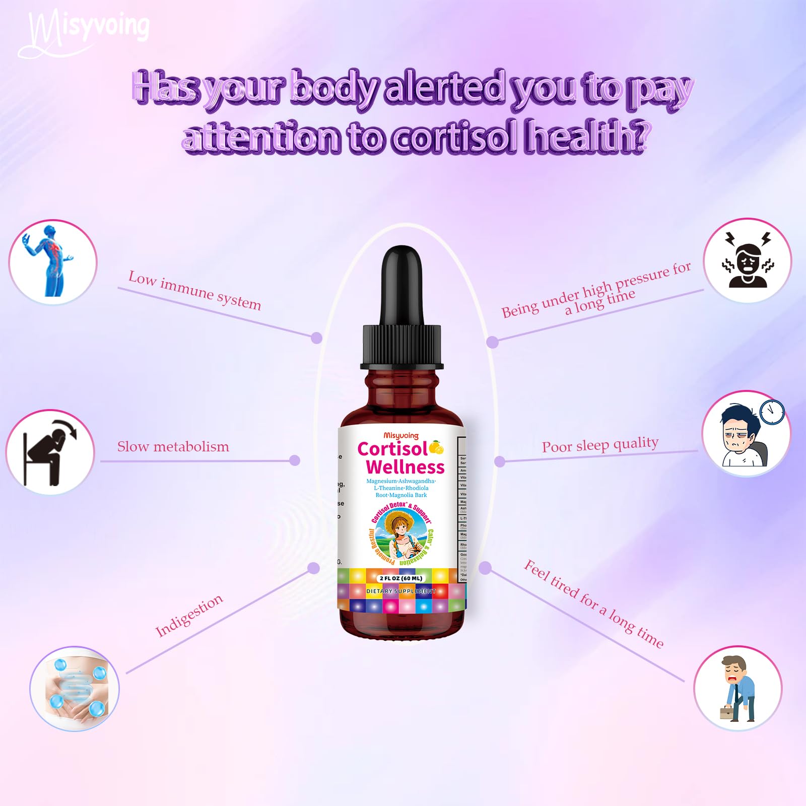 Cortisol drops for relaxation