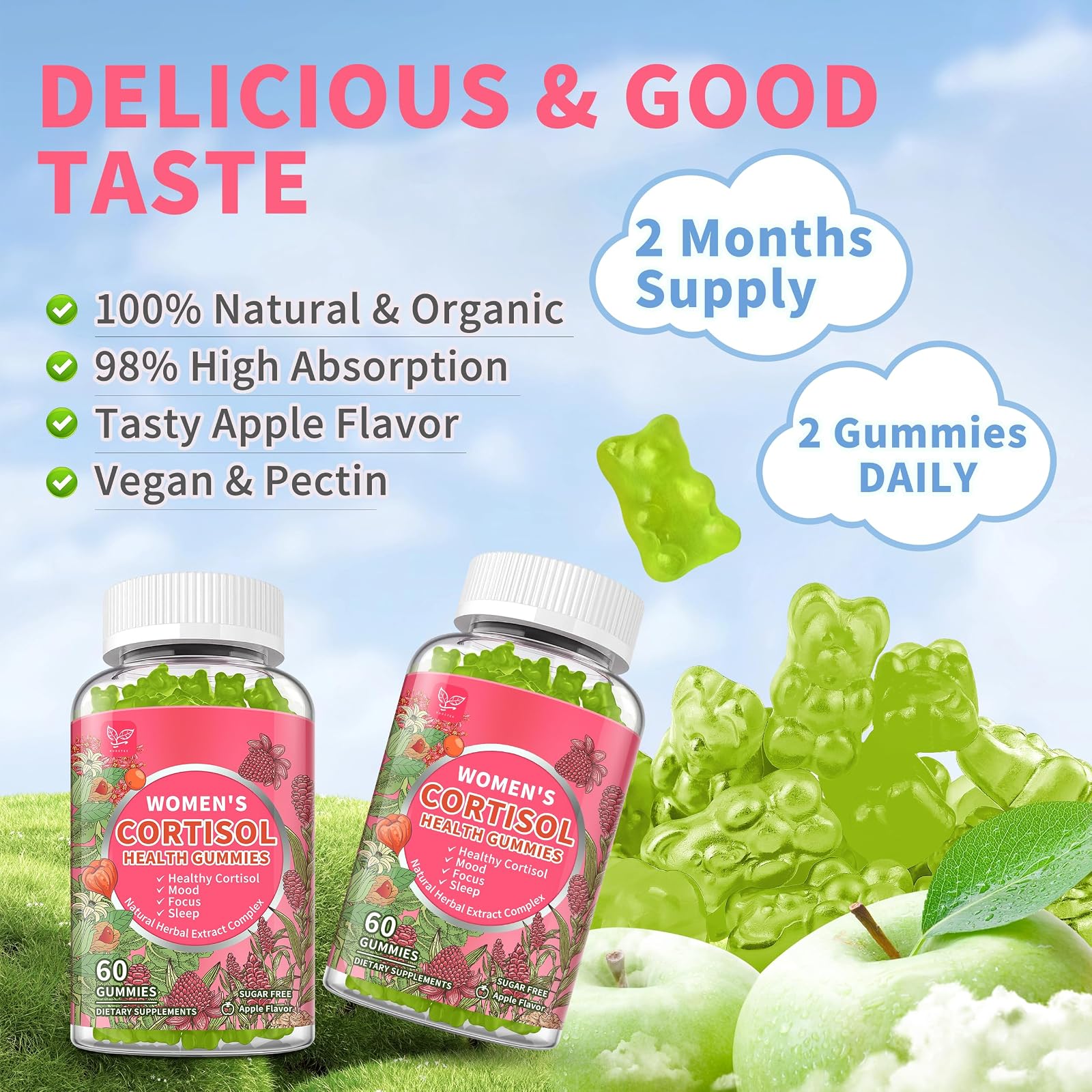 Cortisol gummies for seniors' health support