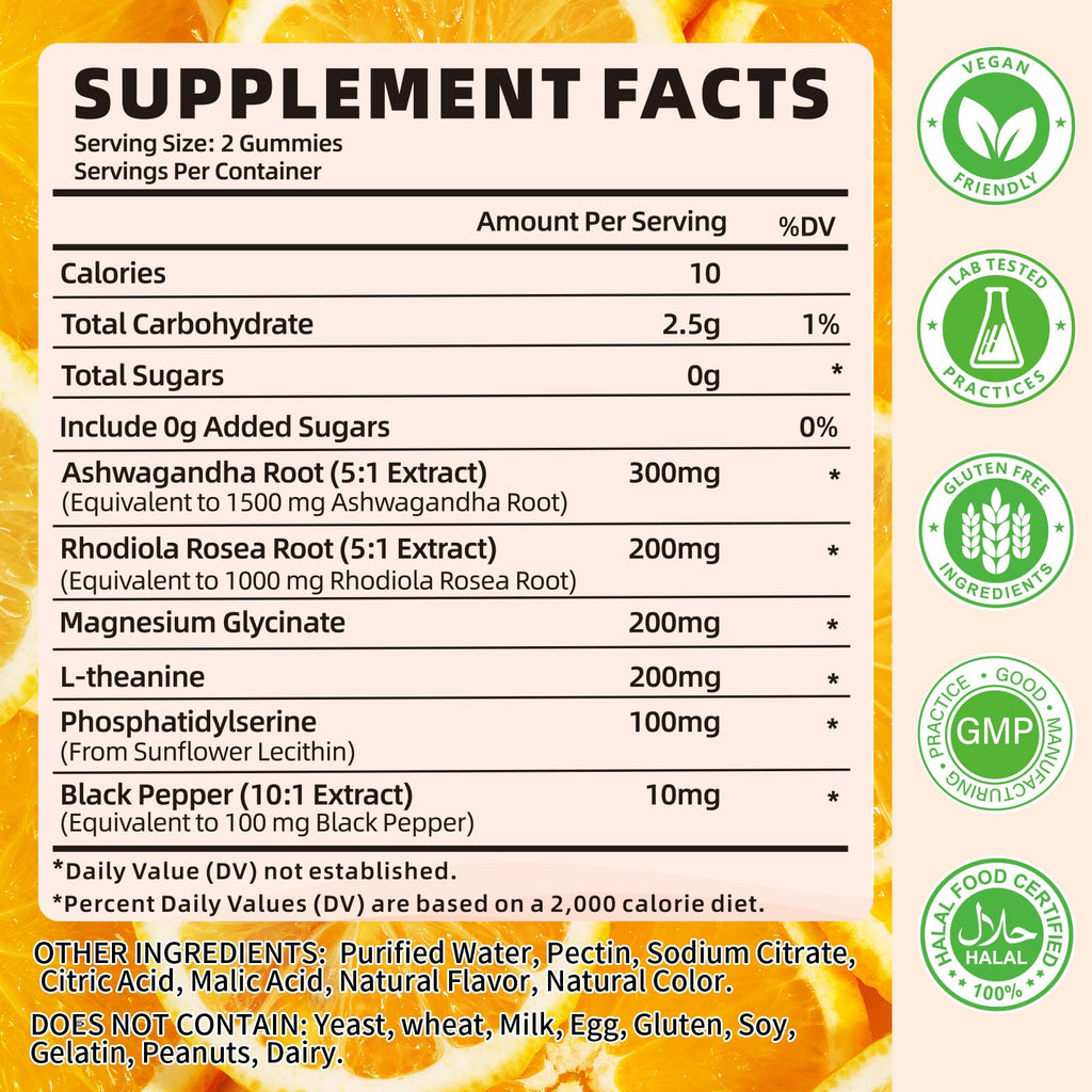 cortisol gummies with magnesium for relaxation